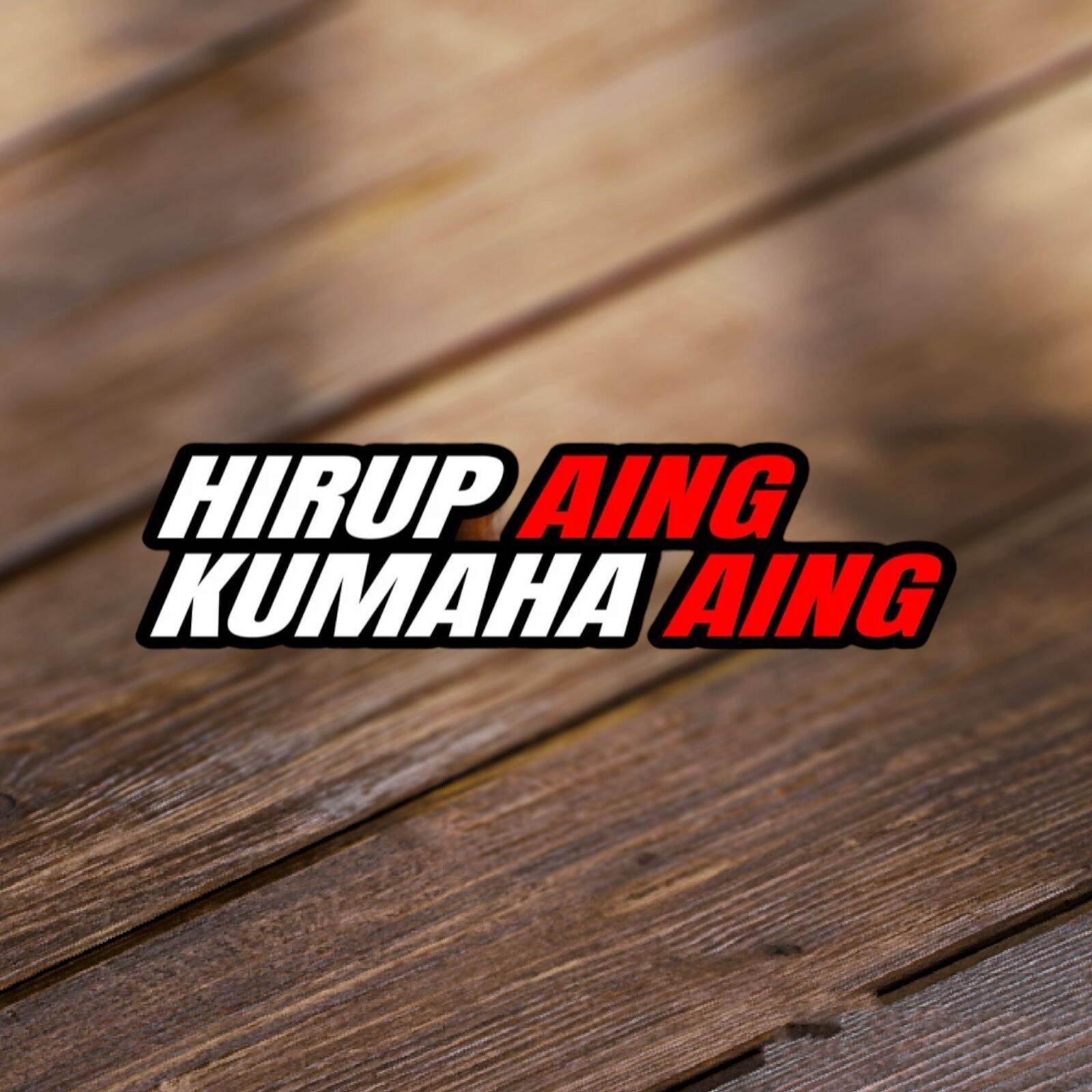 stiker cutting logo timbul kumaha aing | Lazada Indonesia