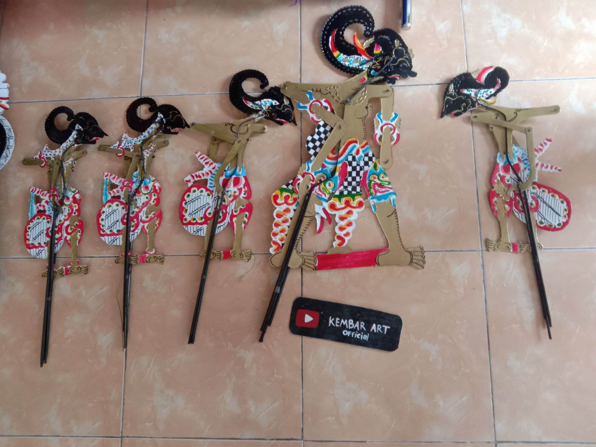 wayang karton - pandawa lengkap | Lazada Indonesia