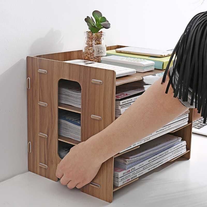 PROMO!! Rak Buku Majalah Kertas HVS Polio File Dokumen Atas Meja Lemari ...