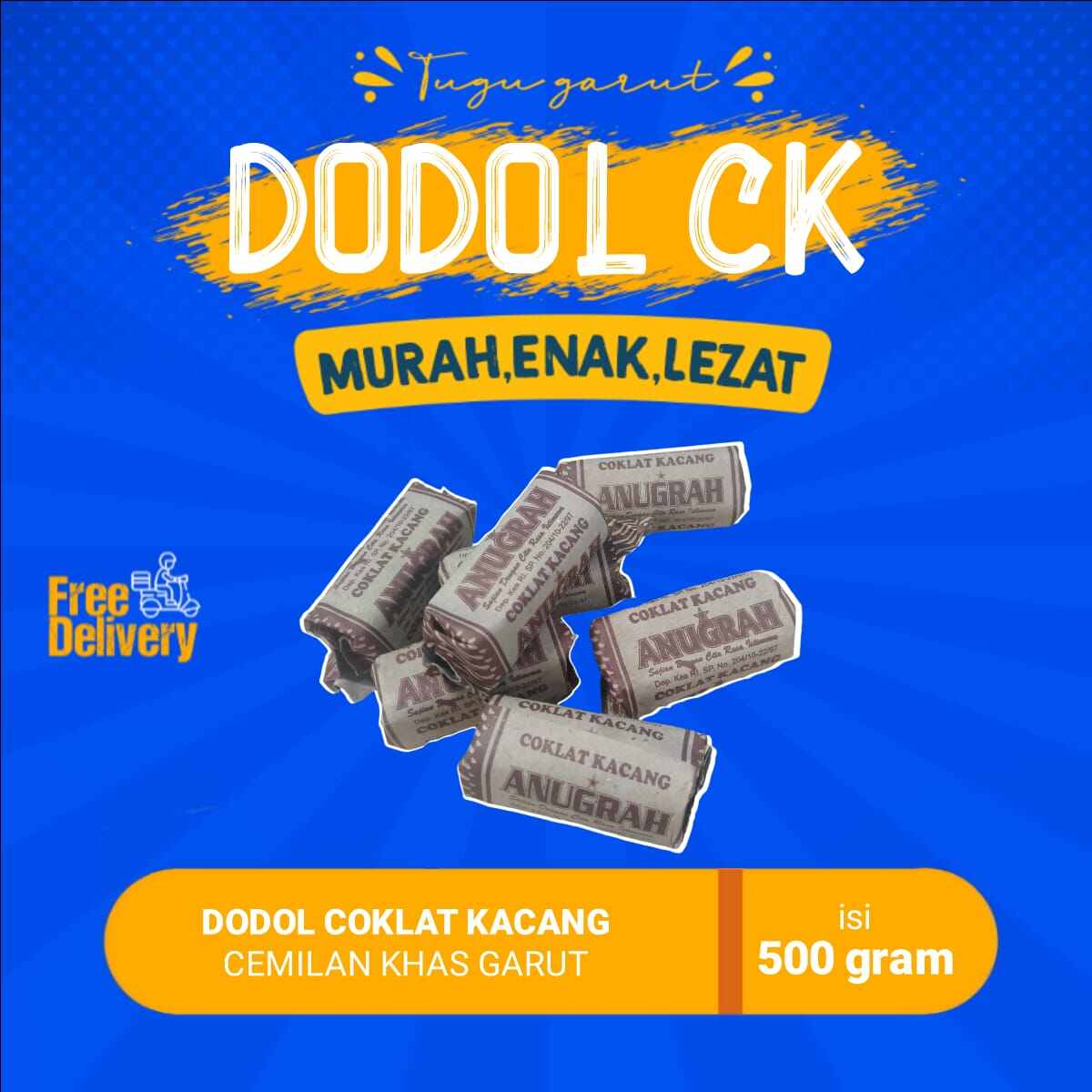 Dodol Garut Murah Dodol Anugrah 1kg Rasa Coklat Kacang | Lazada Indonesia