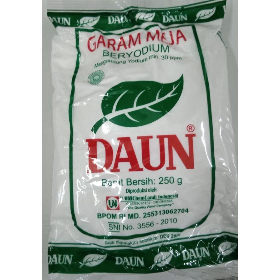 Termurah / Garam Meja Beryodium CAP DAUN HALAL ORIGINAL 100% - Lebih ...