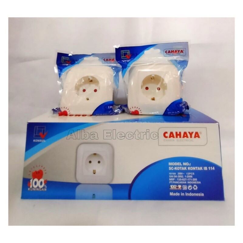 IB Stop Radium CAHAYA / Stop Kontak Inbow Tanam Tembok CAHAYA SC - 114 ...