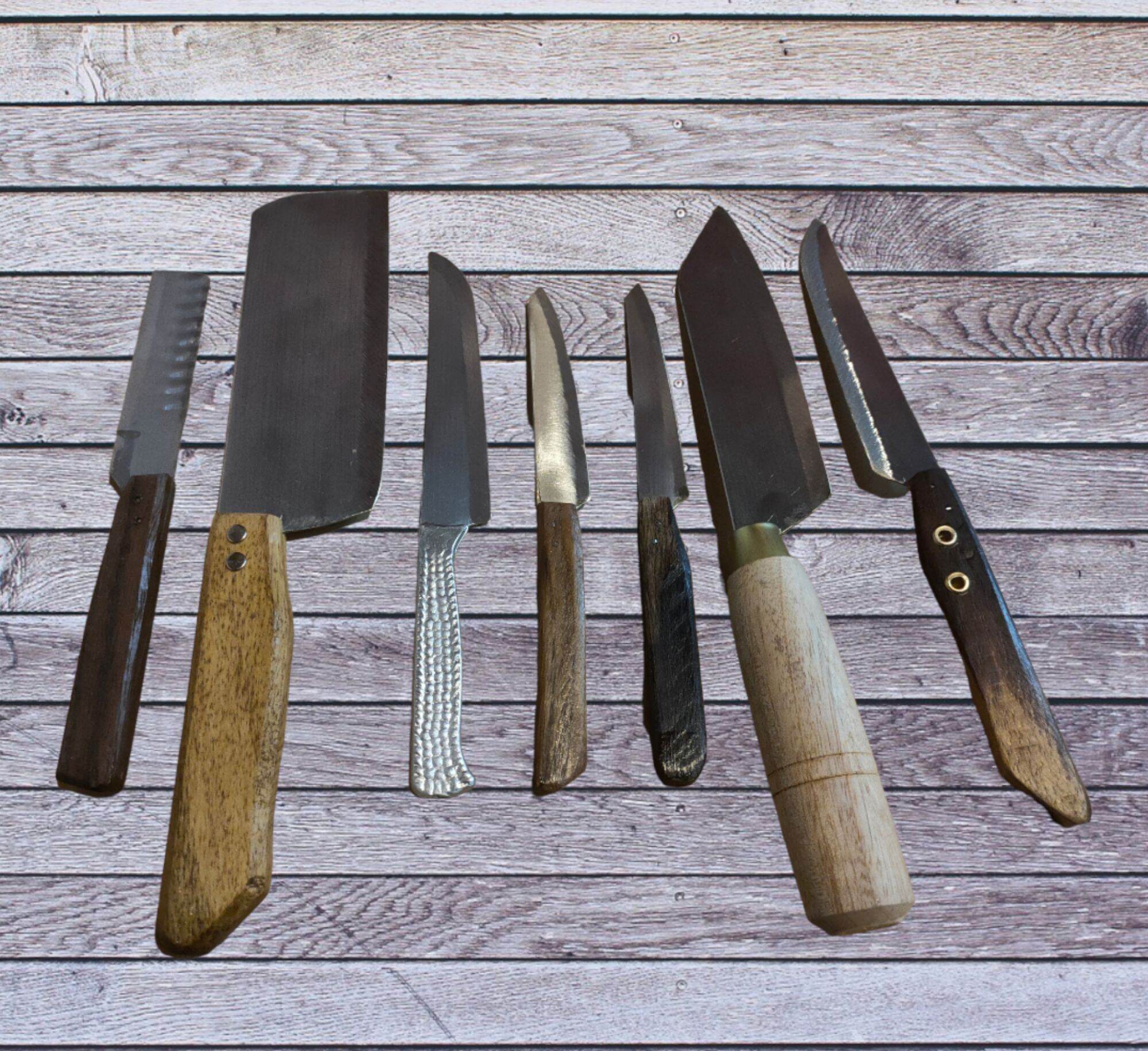 Pisau dapur set 7 pisau tradisional super tajam | Lazada Indonesia