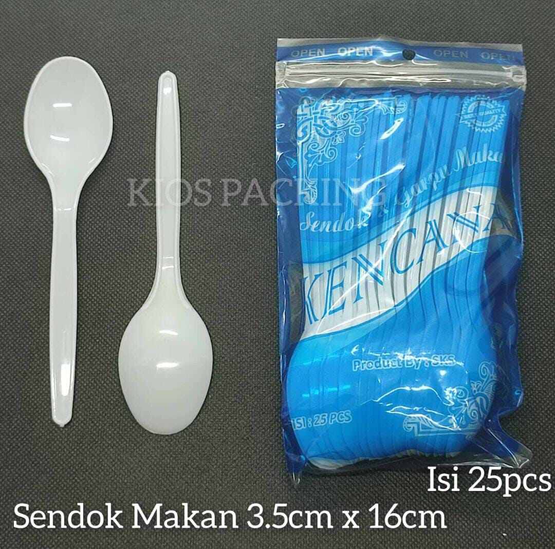 Sendok Makan Plastik Putih Susu Merk Kencana Isi 25pcs | Lazada Indonesia