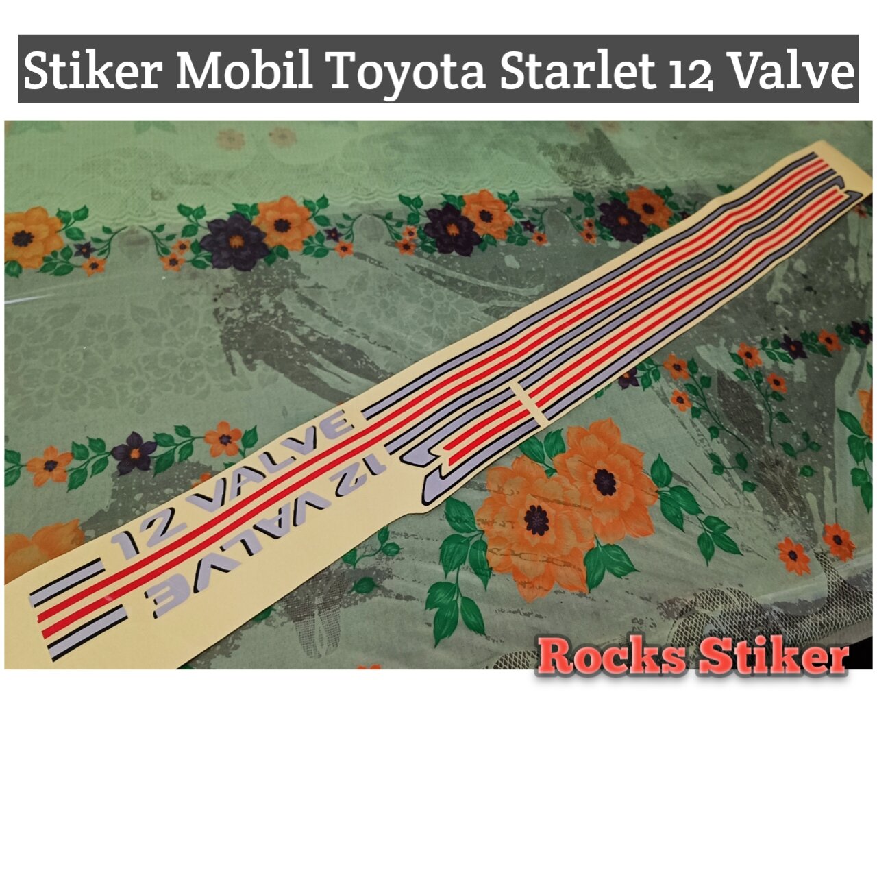 Stiker Mobil Toyota Starlet 12 Valve / Sticker 12 valve sepasang satu ...