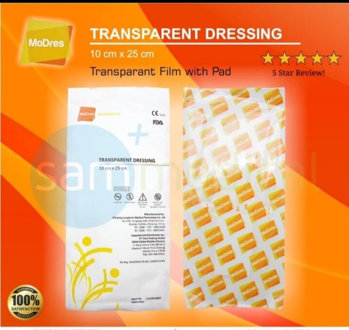 modres foam transparan dressing 10 x 25 cm bisa buat plester post op ...