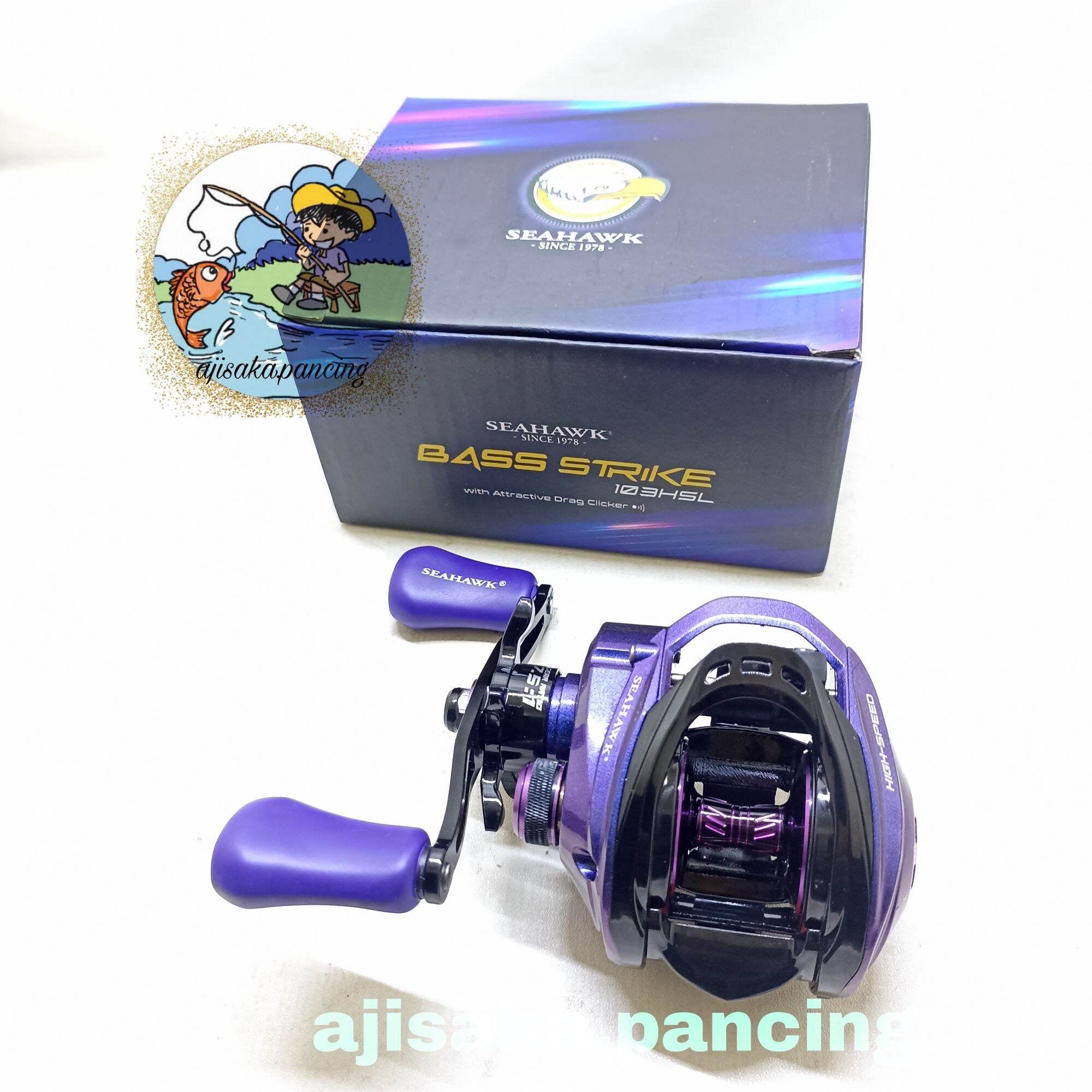 reel Seahawk bass strike 103 hsl | Lazada Indonesia