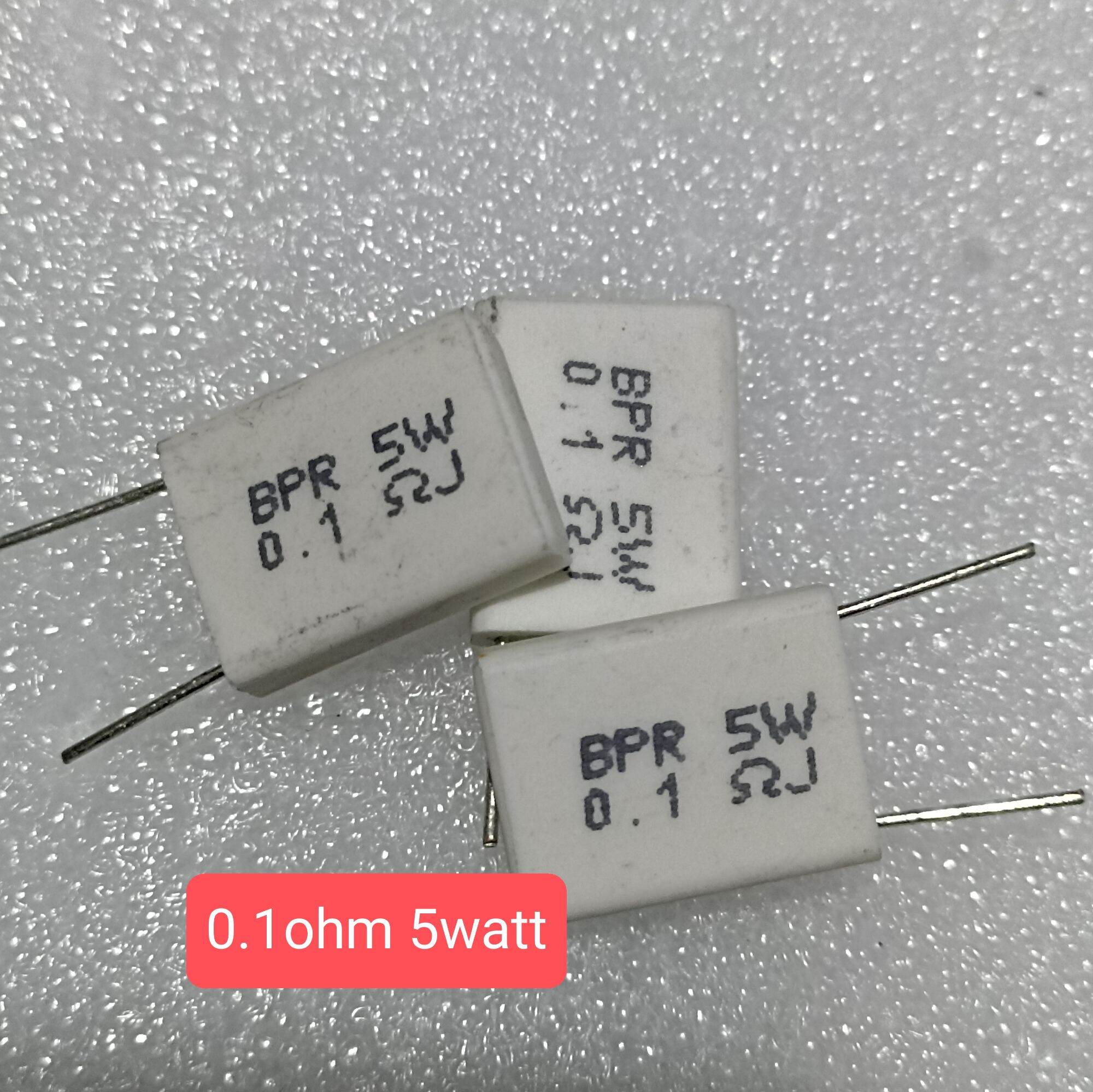 RESISTOR BPR 0.1 ohm 5watt resistor 0,1ohm 5 watt BPR 5W 0,1 OHM | Lazada Indonesia