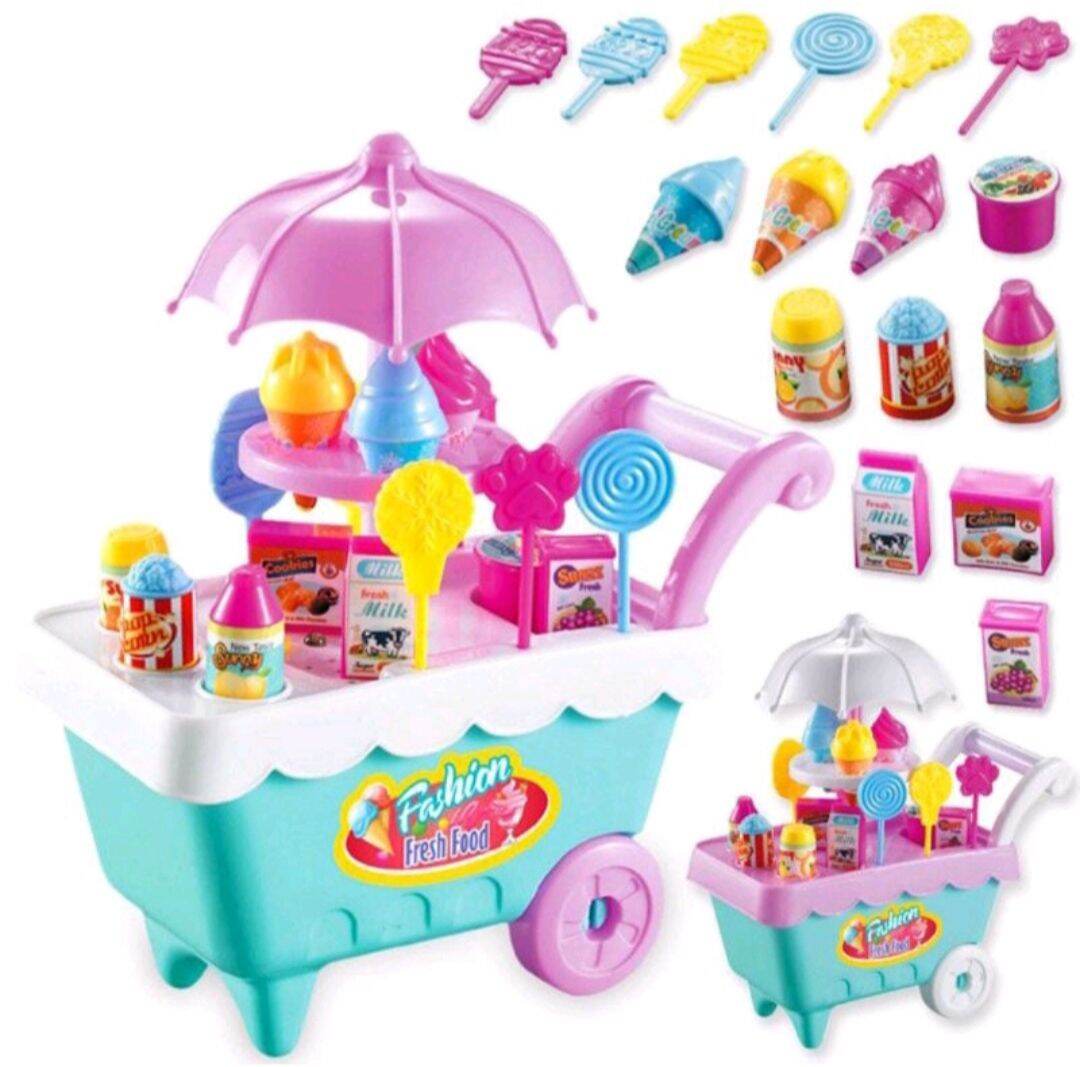 Mainan anak trolly ice cream kuda poni/ kuda poni/ grobak ice cream ...