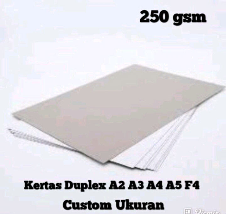 Kertas Duplex 250gsm A2 A3 A4 A5 F4 ukuran custom | Lazada Indonesia