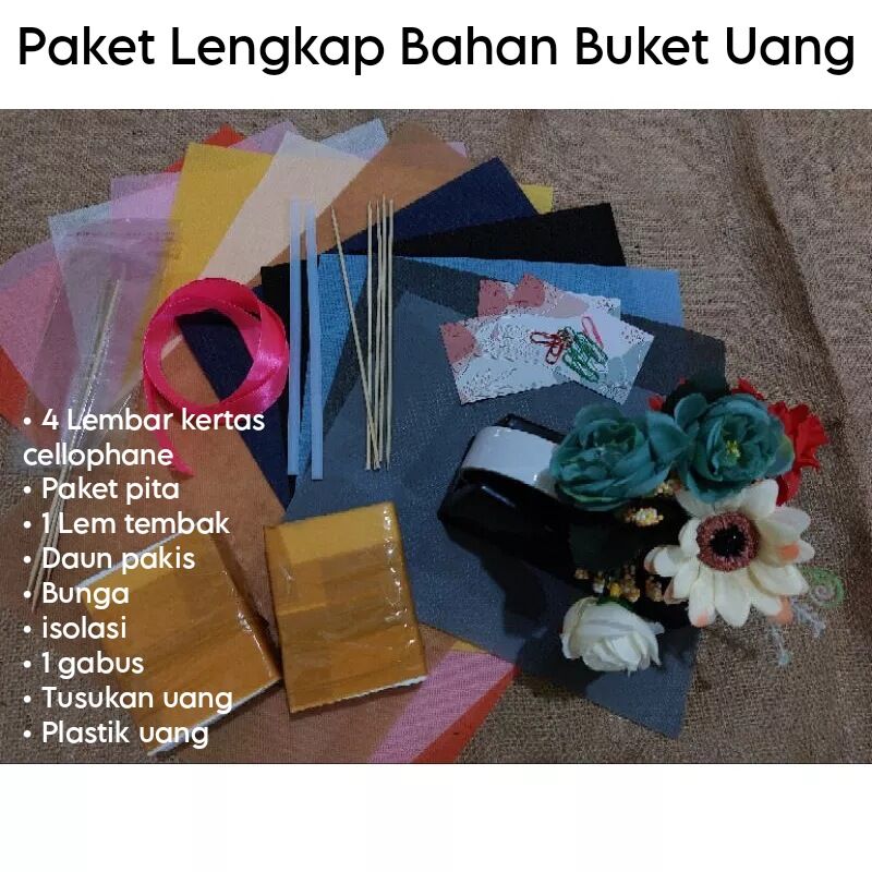 Paket Lengkap Bahan Buket || Bahan membuat buket lengkap | Lazada Indonesia