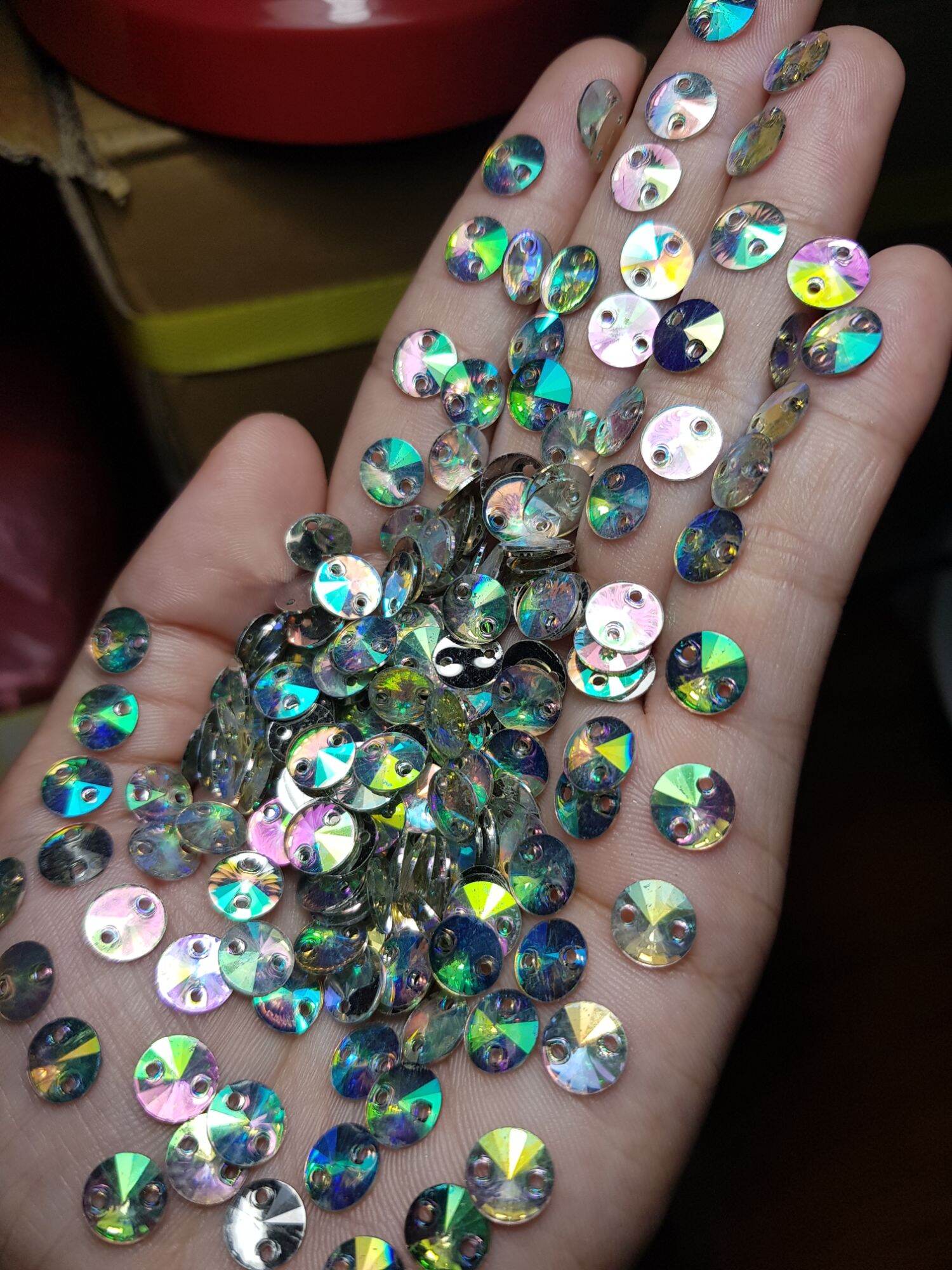 payet kerucut/ runcing diamond kerucut, batu batu, mote mote tipis isi ...