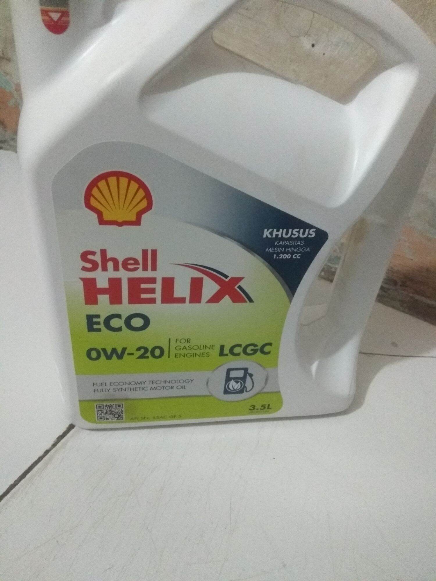 oli mobil Shell HELIX ECO 0W-20 LCGC (3,5L) original | Lazada Indonesia
