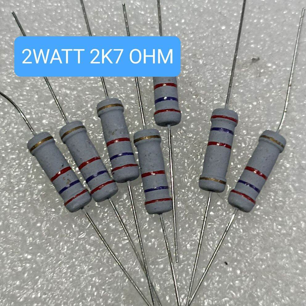 10BUAH RESISTOR 2 WATT 2K7 OHM 2WATT 2K7OHM 2W 2K7 OHM | Lazada Indonesia