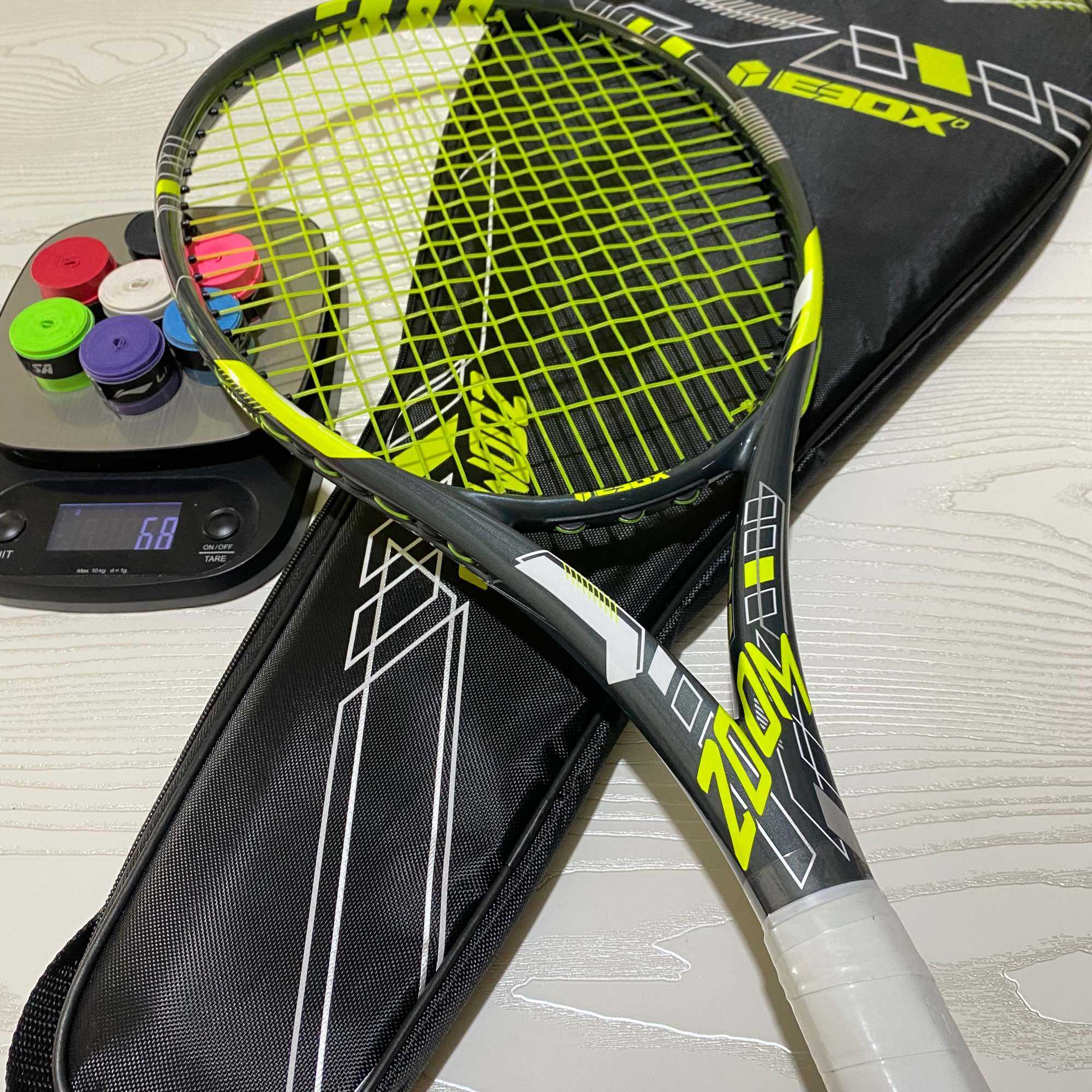 RAKET TENIS EBOX ZOOM 30 STABILO FULLSET SIAP SMASH FREE GRIP 55LBS ...