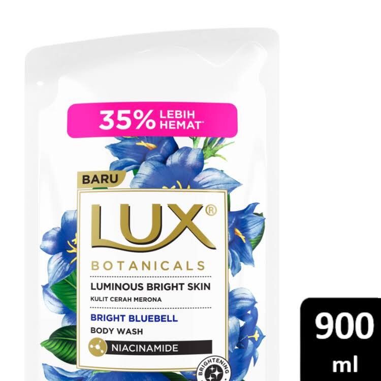 Lux Botanicals Bright Bluebell Luminous Bright Skin Body Wash Niacinamide 900mL | Lazada Indonesia