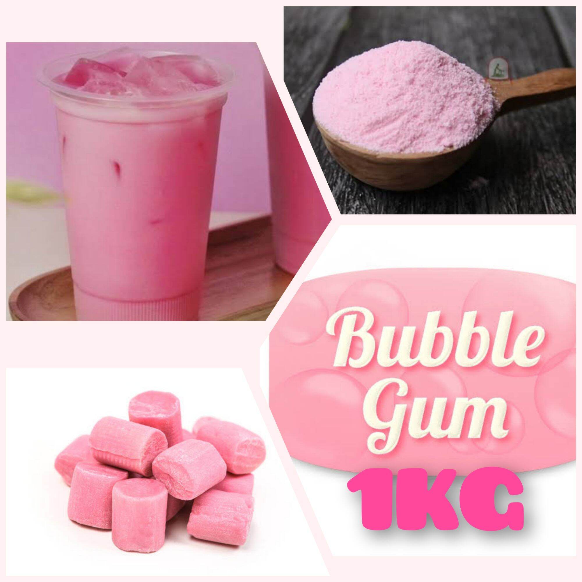 Bubuk Bubble gum pink 1kg / serbuk permen karet viral surabaya | Lazada ...