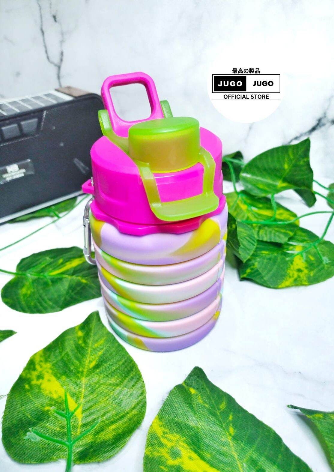 Botol Minum Lipat Foldable Warna Warni Rainbow JUGO | Lazada Indonesia