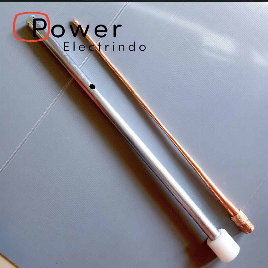 Splitzen penangkal petir 3/4" 30-60cm plus tiang Mounting asli tembaga ...