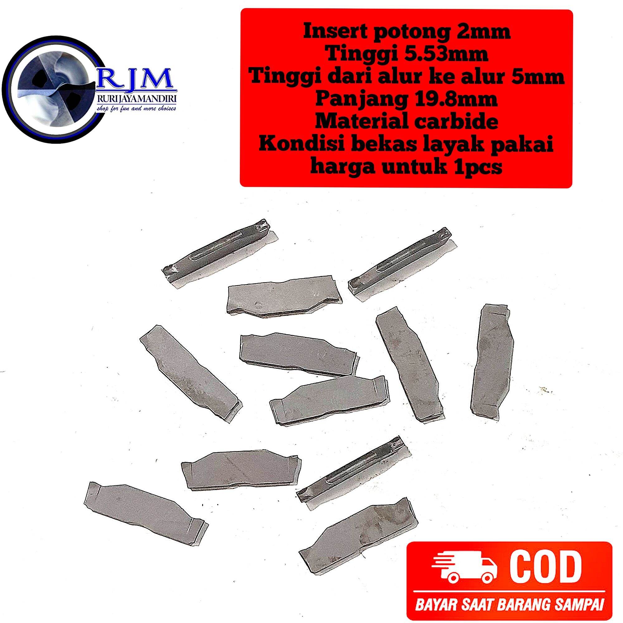 Insert potong 2mm cocok untuk besi stainless ancuran tinggi 5.53mm ...
