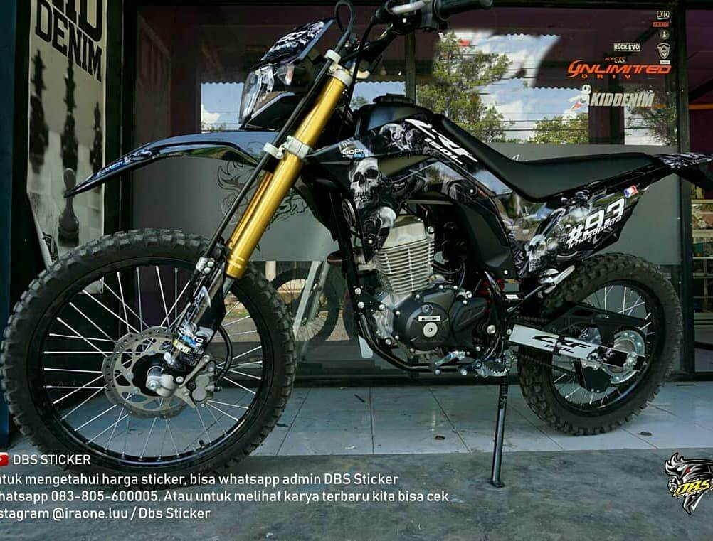 Decal CRF hitam tengkorak | Lazada Indonesia