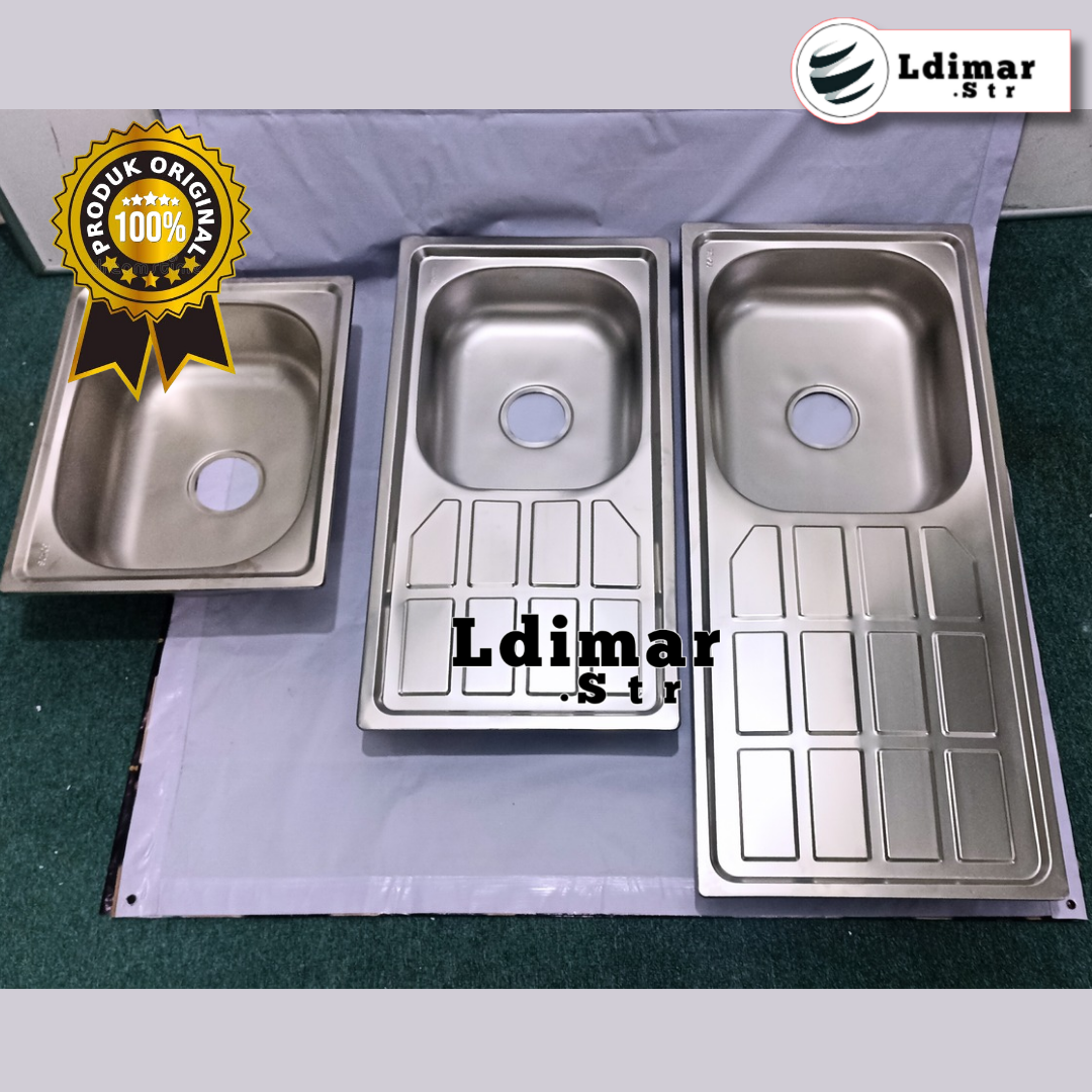3 Variasi Ukuran Bak cuci Piring Kitchen sink 1 Bowl + avir saringan ...