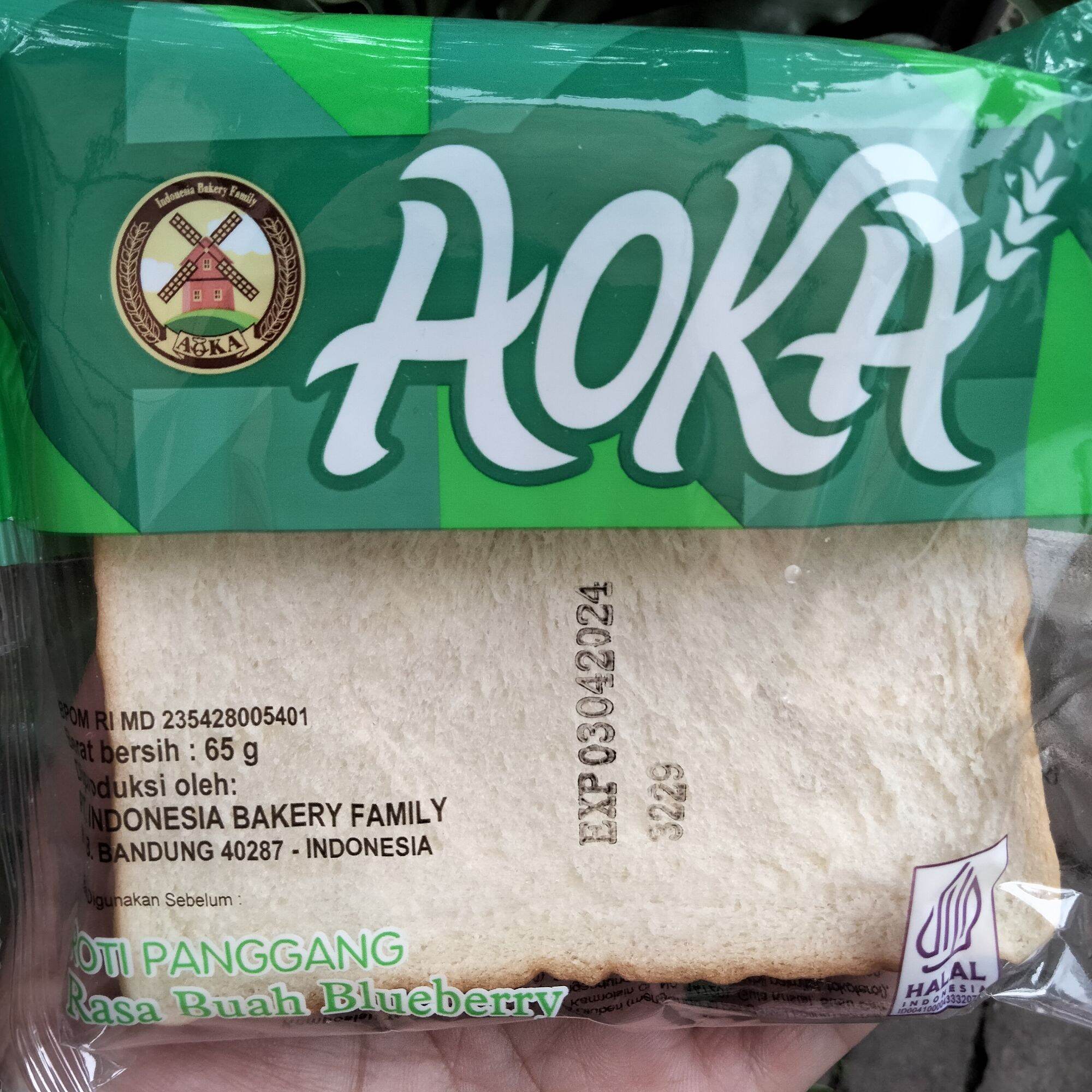 roti aoka rasa blueberry | Lazada Indonesia