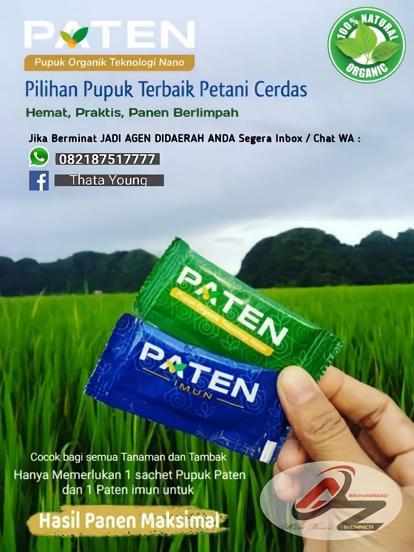 Promo Eceran (isi 6 sachet) 3 Sachet Pupuk Paten + 3 Sachet Imun Paten ...