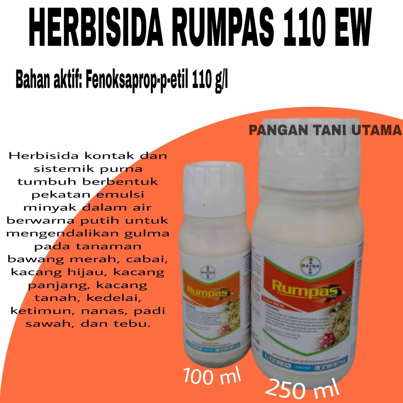 HERBISIDA RUMPAS 100ML | Lazada Indonesia