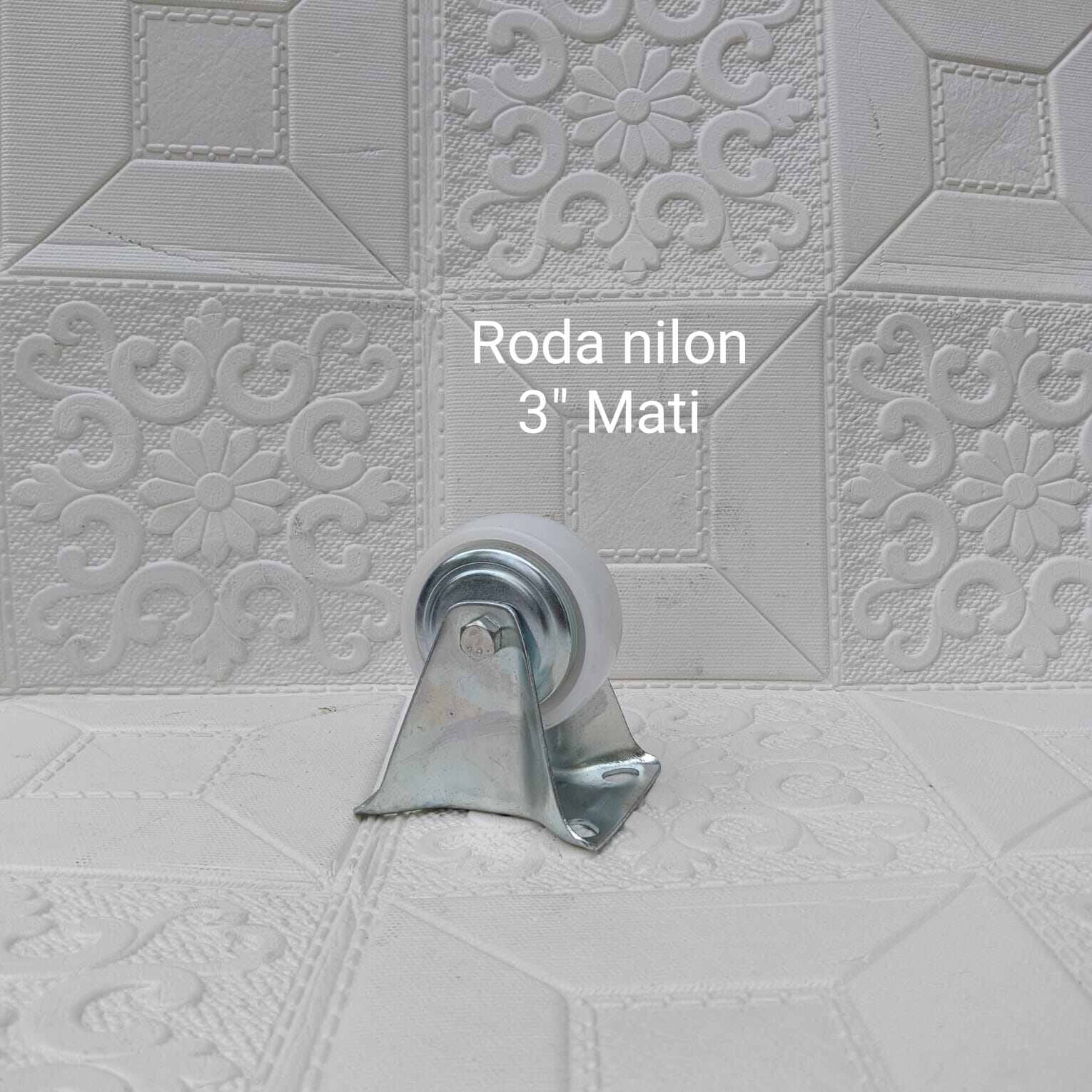Roda Nylon Roda Nilon Trolley Trolly 3 inch Mati Fixed | Lazada Indonesia