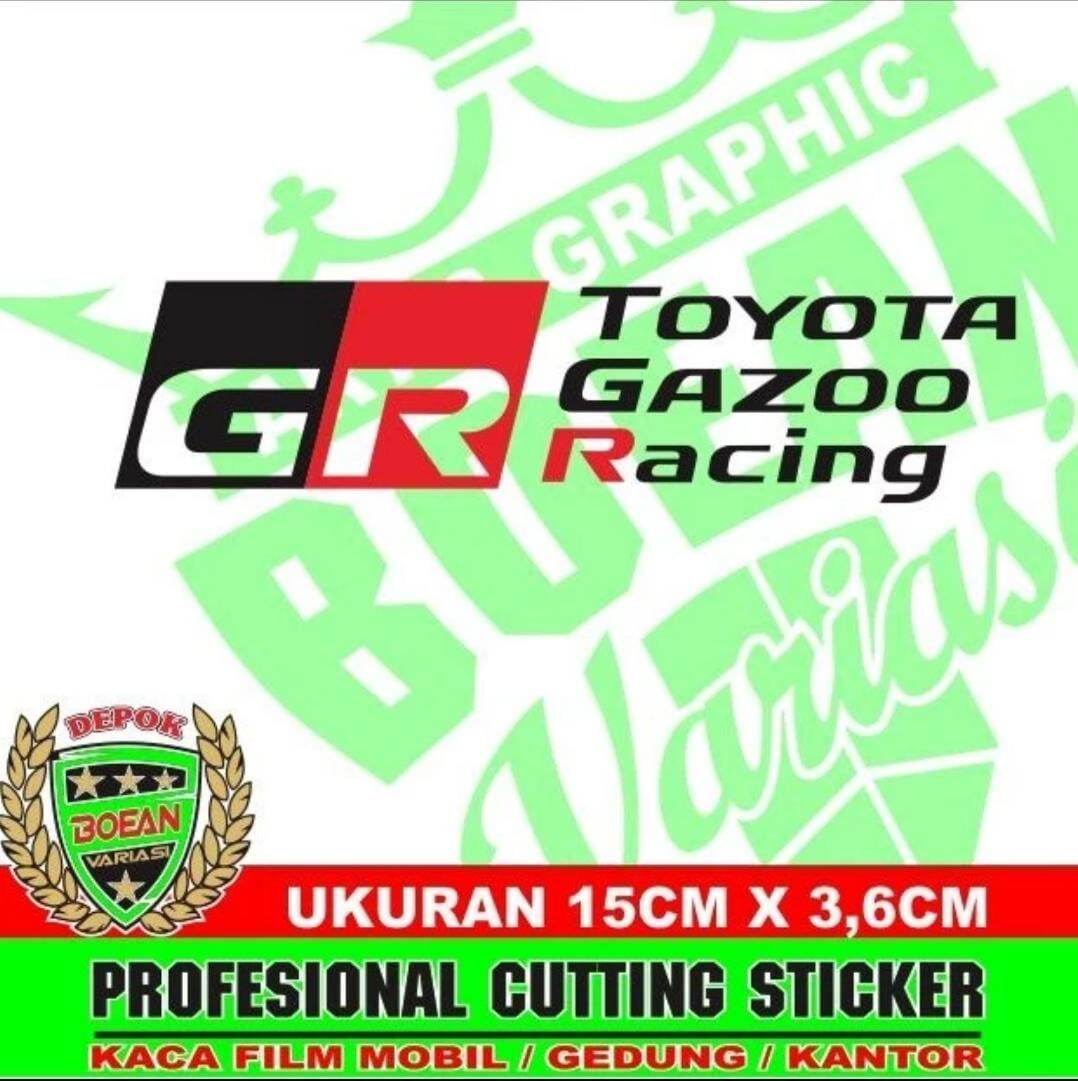 CUTTING STICKER TOYOTA GAZOO RACING STICKER TOYOTA | Lazada Indonesia