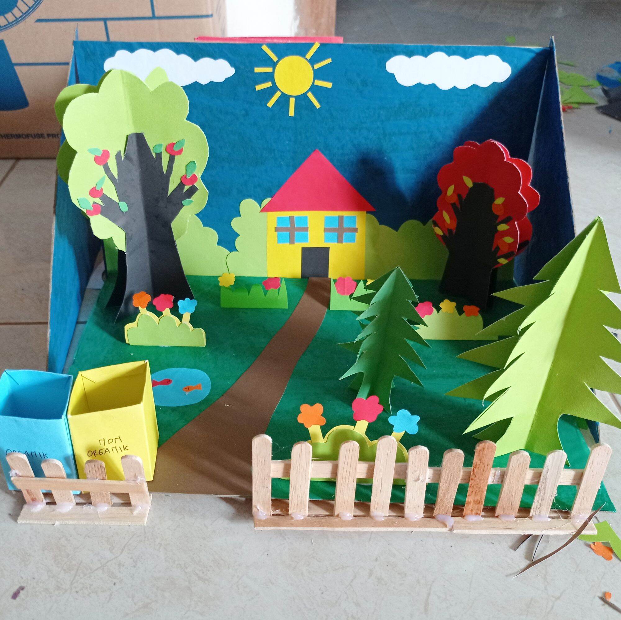 Taman Bunga dari Kertas Karton dan Origami | Lazada Indonesia