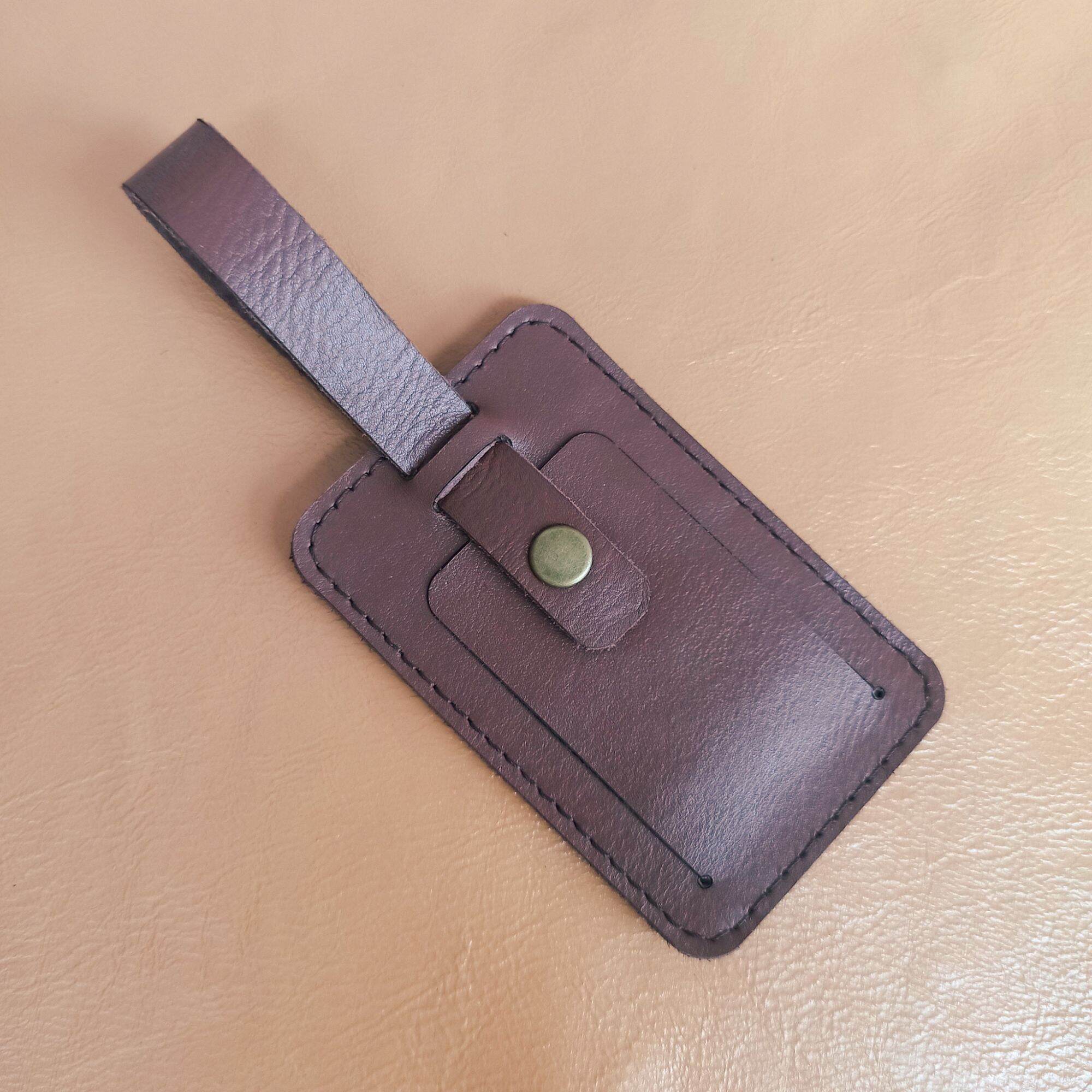 Name tag tas lebel koper label luggage tag bag pack kulit sapi free ...