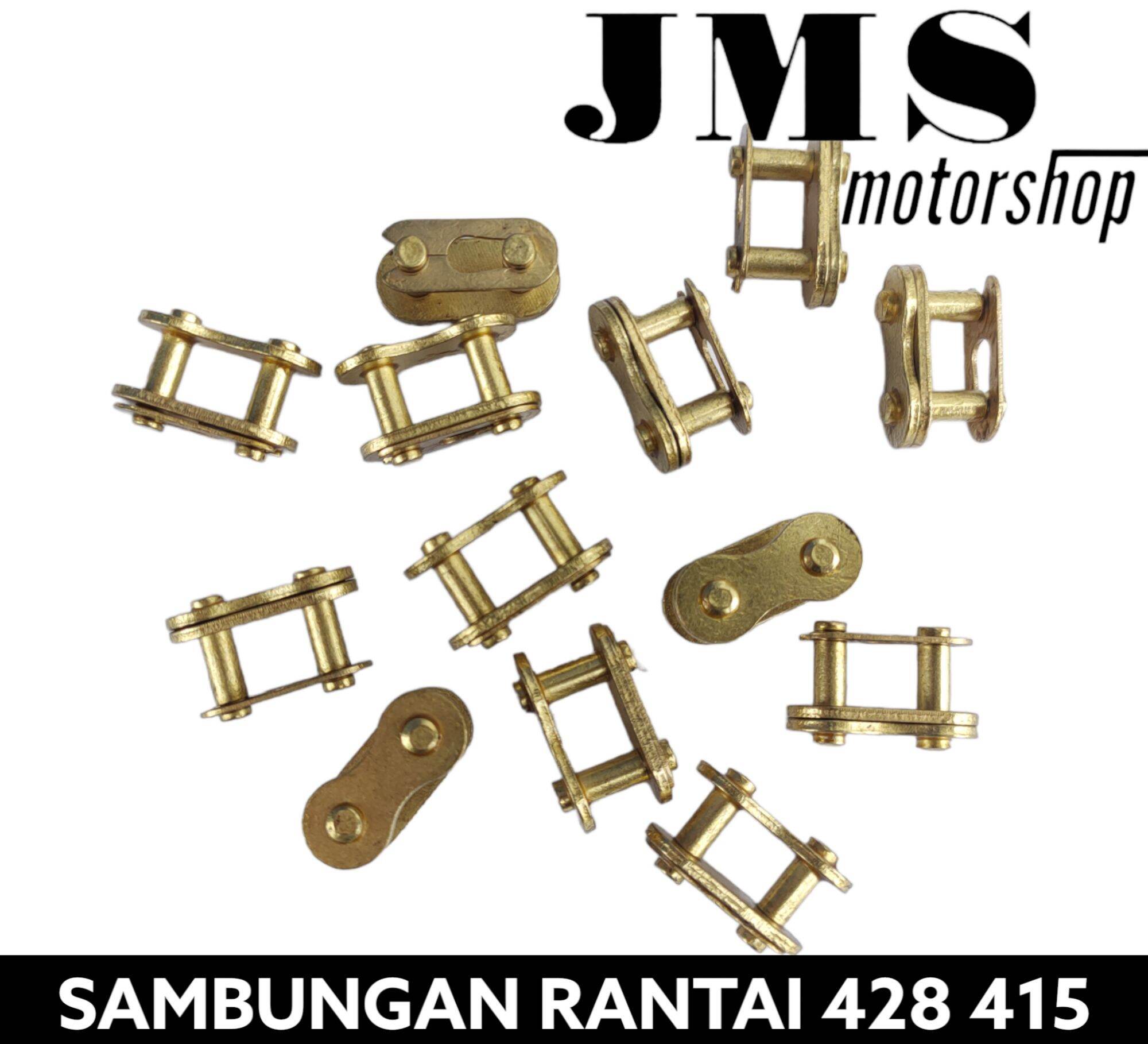 ( BISA COD ) Sambungan rantai rante 428H Dan 415H NUI RACING Warna Gold ...