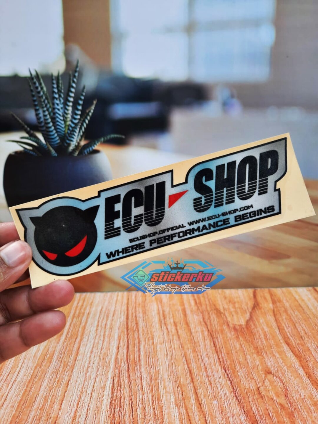 Sticker jdm ecu shop print cut | Lazada Indonesia