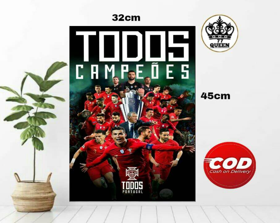 POSTER TEMA TIMNAS PORTUGAL/POSTER DINDING TIMNAS PORTUGAL/POSTER ...