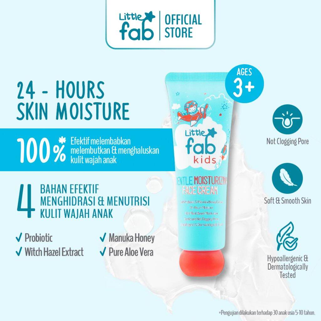 Little Fab Kids Moisturizer Face Cream 40ml Skin Care - Littlefab Kid ...