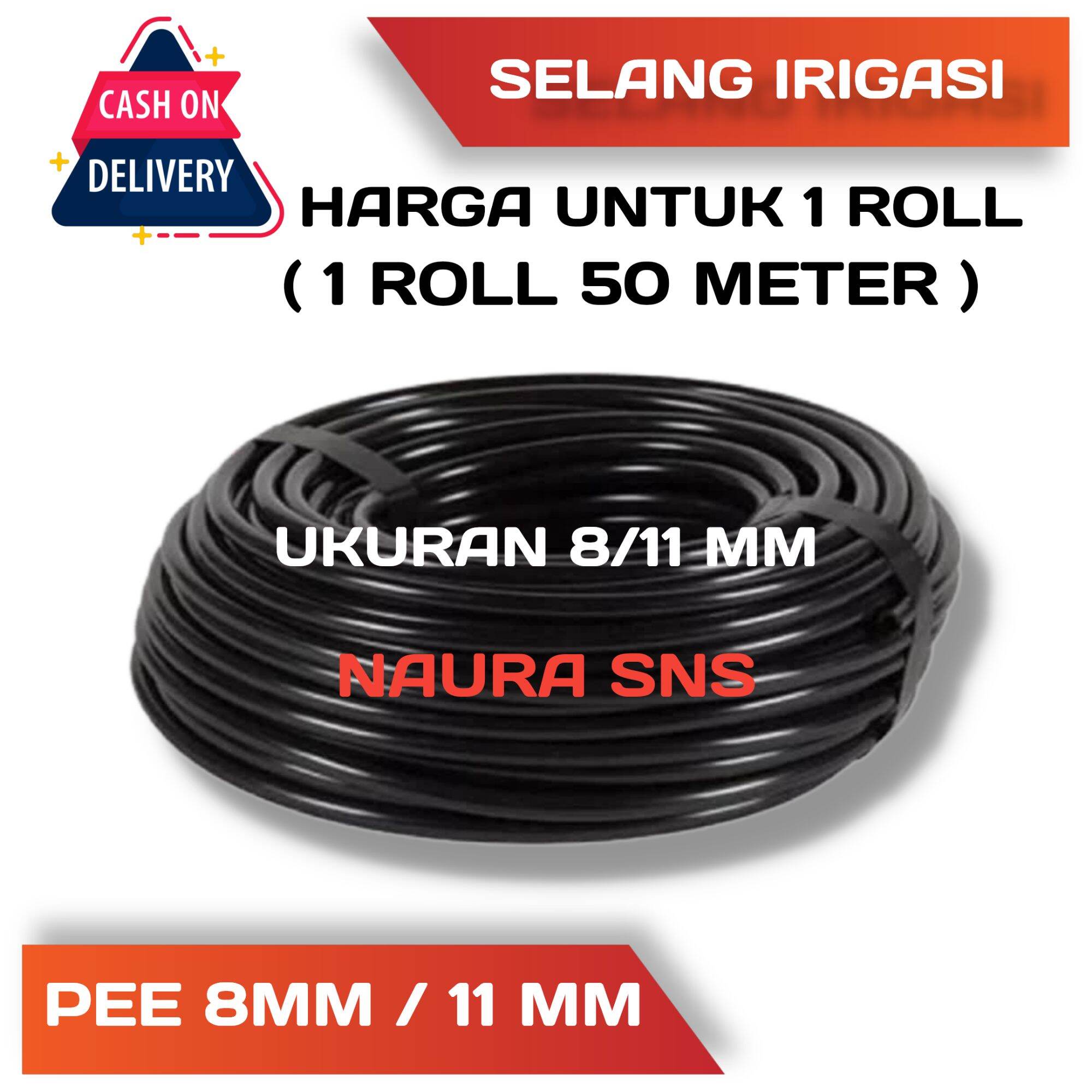 Selang Pe 11mm / Selang Irigasi 8/11mm / Irigasi / Sprayer / Hidroponik ...