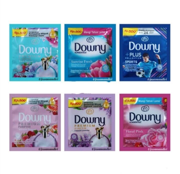 Downy Pelembut Dan Pewangi Pakaian 10 ml X 12 Sachet Kemasan Rp 500 ...