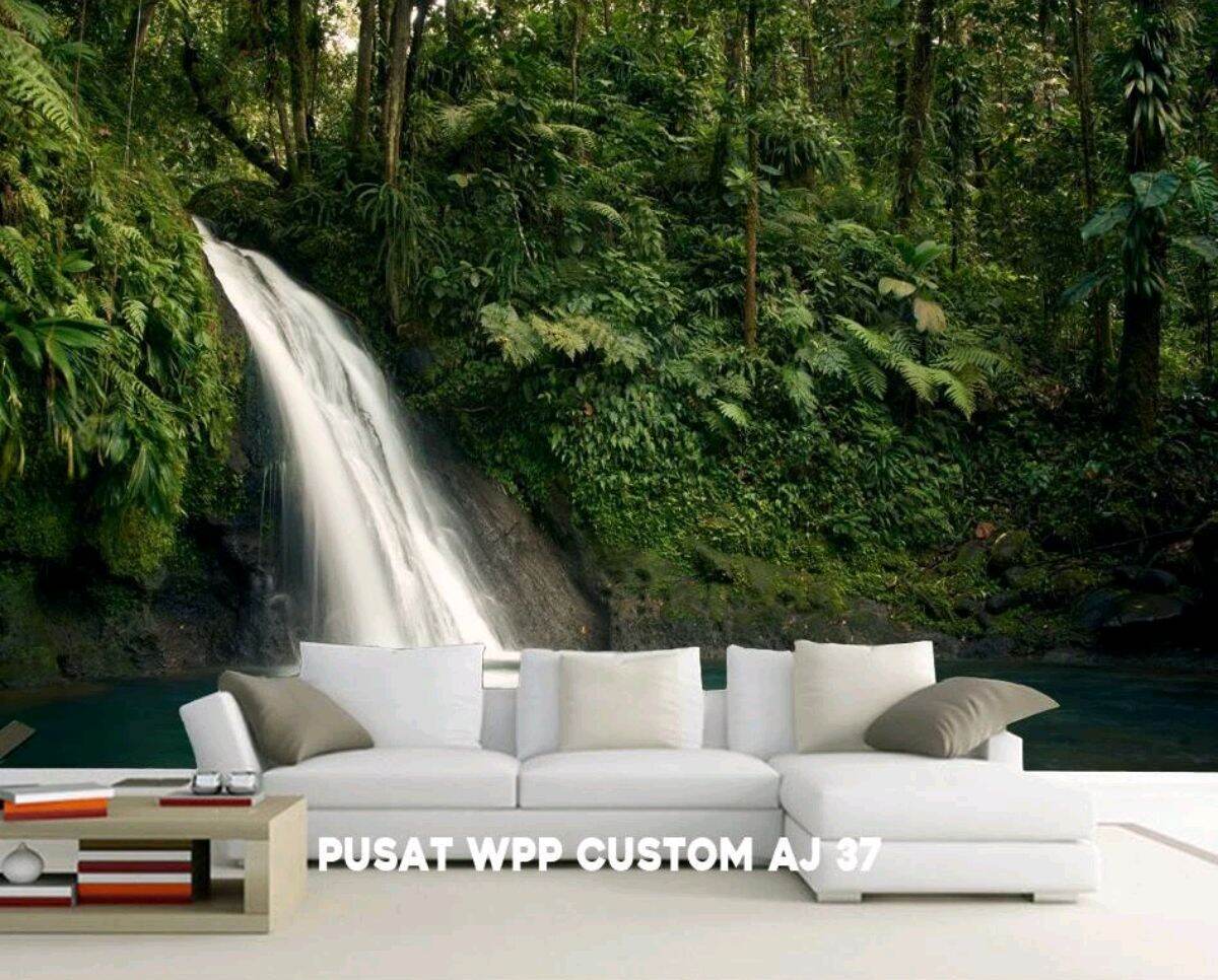 Wallpaper / Stiker Dinding Pemandangan Alam Custom Ruang Rumah ...