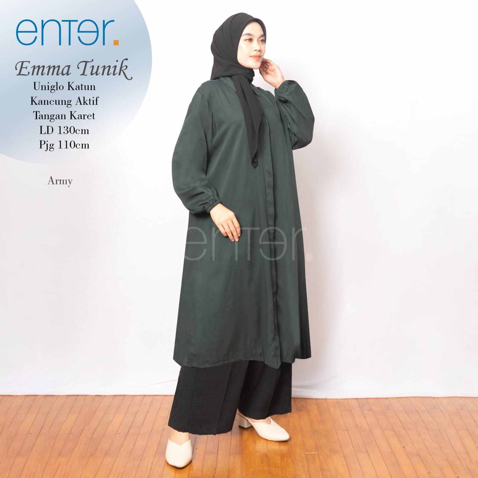 Emma Longtunik Jumbo LD 130 by Enter / Atasan Tunik Muslimah Bigsize ...
