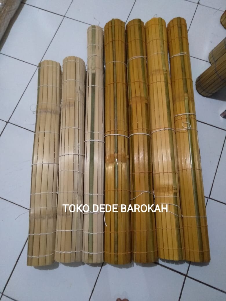 tirai bambu gulung murah meriah / kerey bambu penutup dinding jendela ...