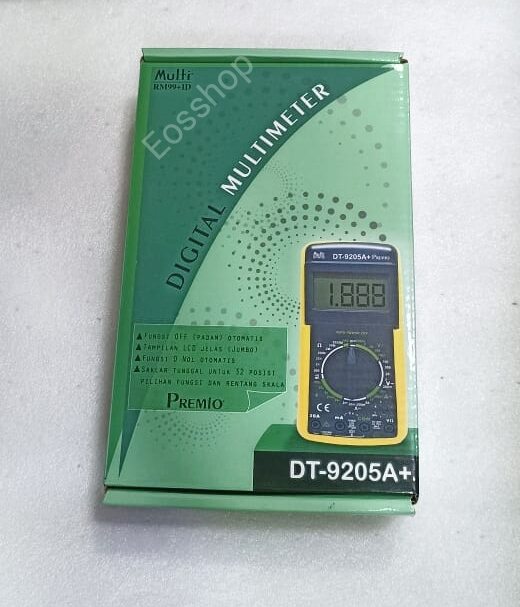 Digital Multitester Avometer DT-9205A Multi Tester Layar Besar DT9205A ...