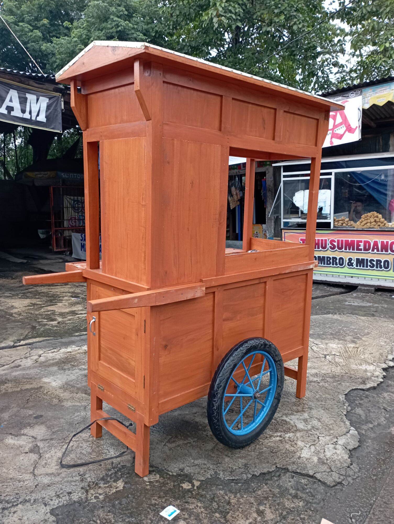Gerobak mie ayam full kayu | Lazada Indonesia