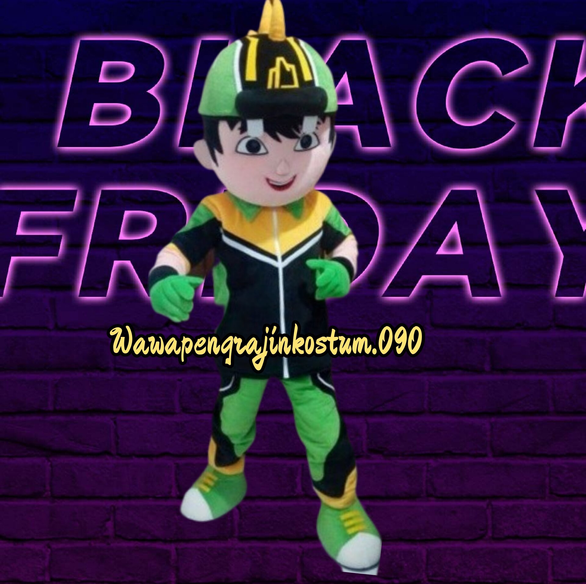 kostum maskot Boboiboy hijau | Lazada Indonesia