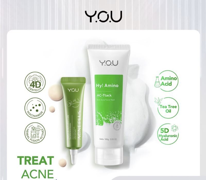 YOU ACNE Paket Hy Amino+Spotcare | Lazada Indonesia