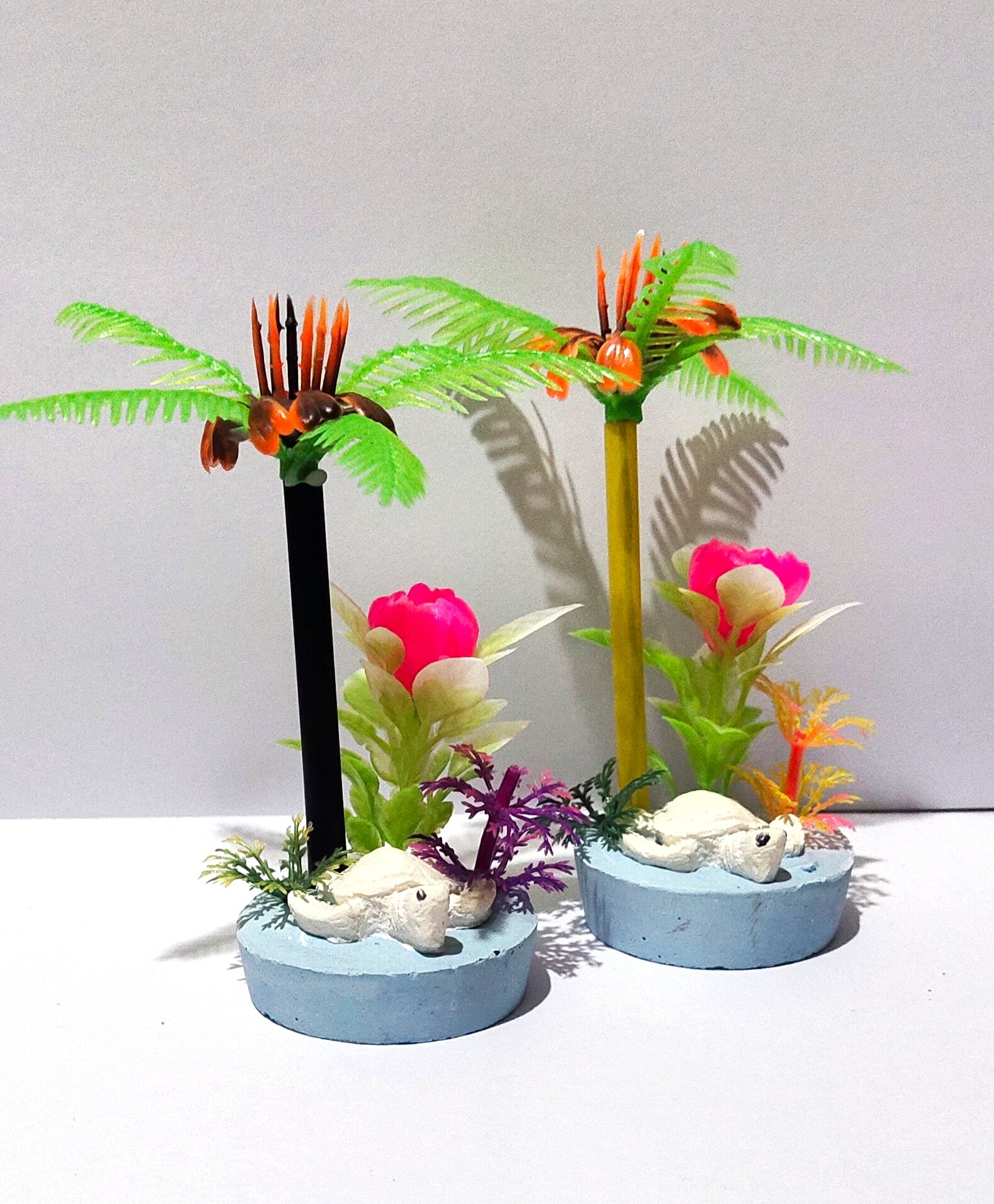Pohon Kelapa Dan Kura Kura Mini Hiasan Aquariumaquascapedekorasi Lazada Indonesia