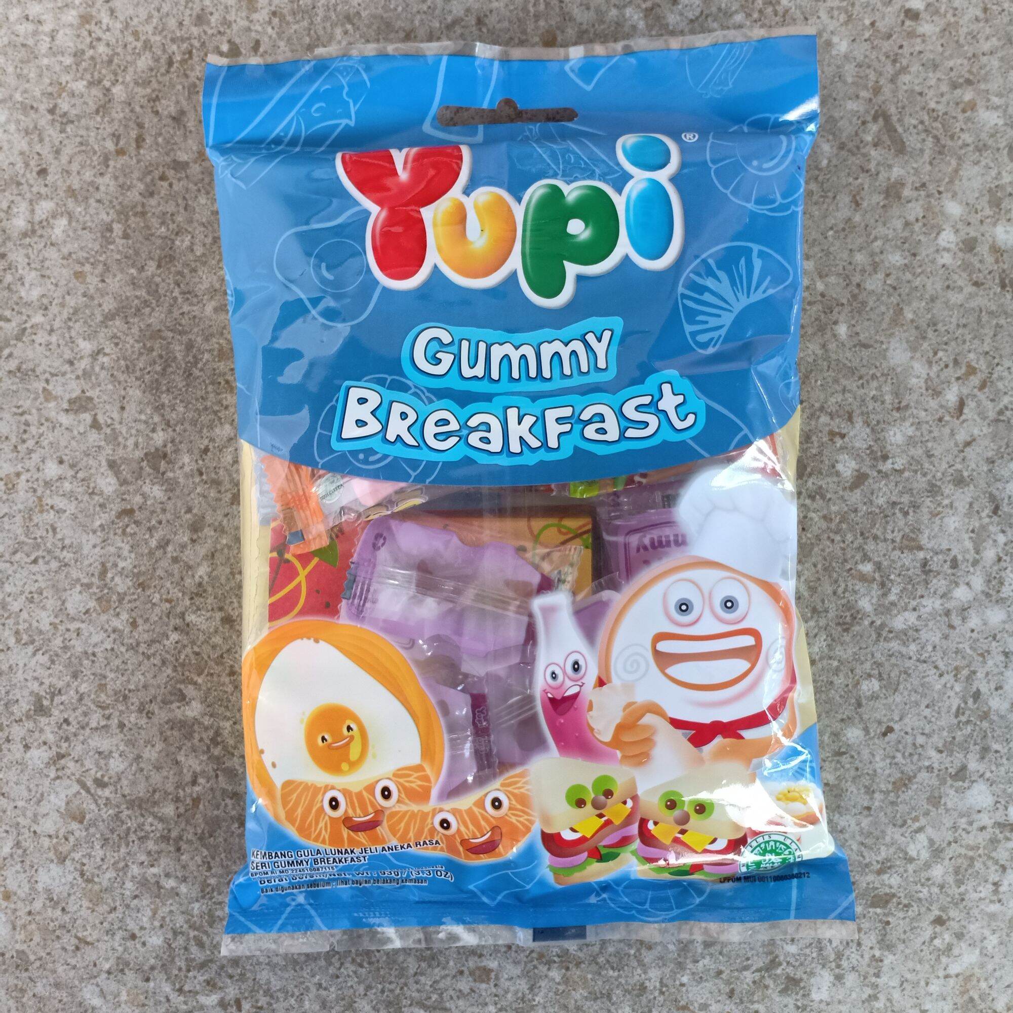 Permen Yupi Gummy Breakfast Hanging Bag 24x95 gram | Lazada Indonesia