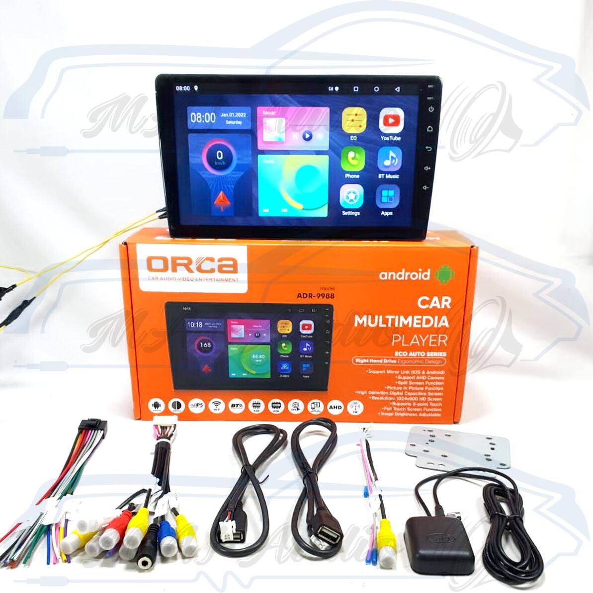 Head Unit Android ORCA ADR-9988 ECO Auto Series 9 inch & 10 inch Ram 2/ ...