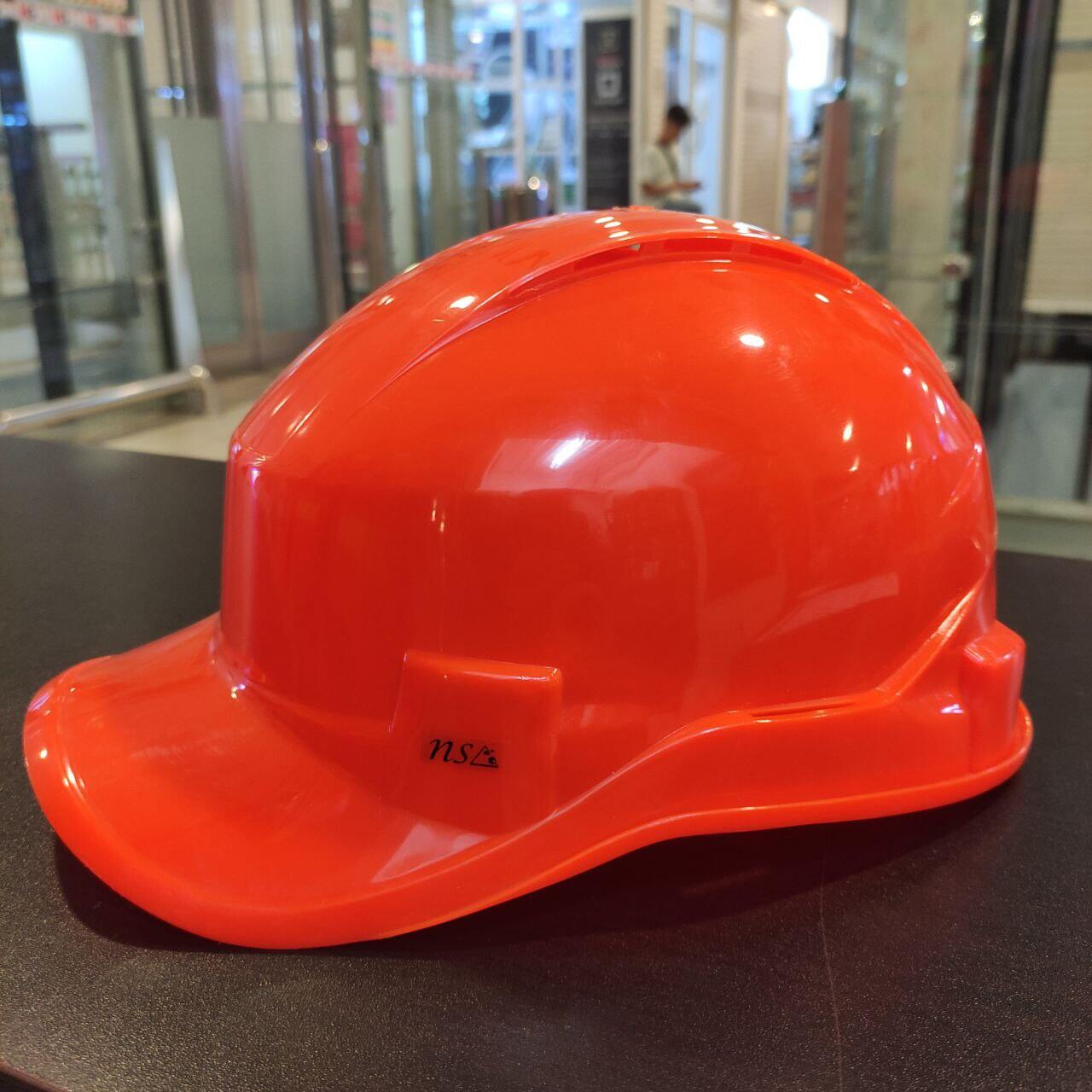 Helm safety NSA vented original murah warna orange / helm keselamatan ...